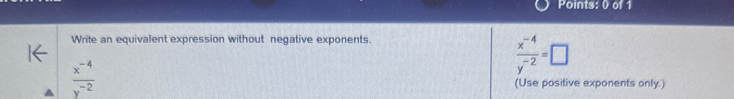 Solved Write An Equivalent Expression Without Negative 5387