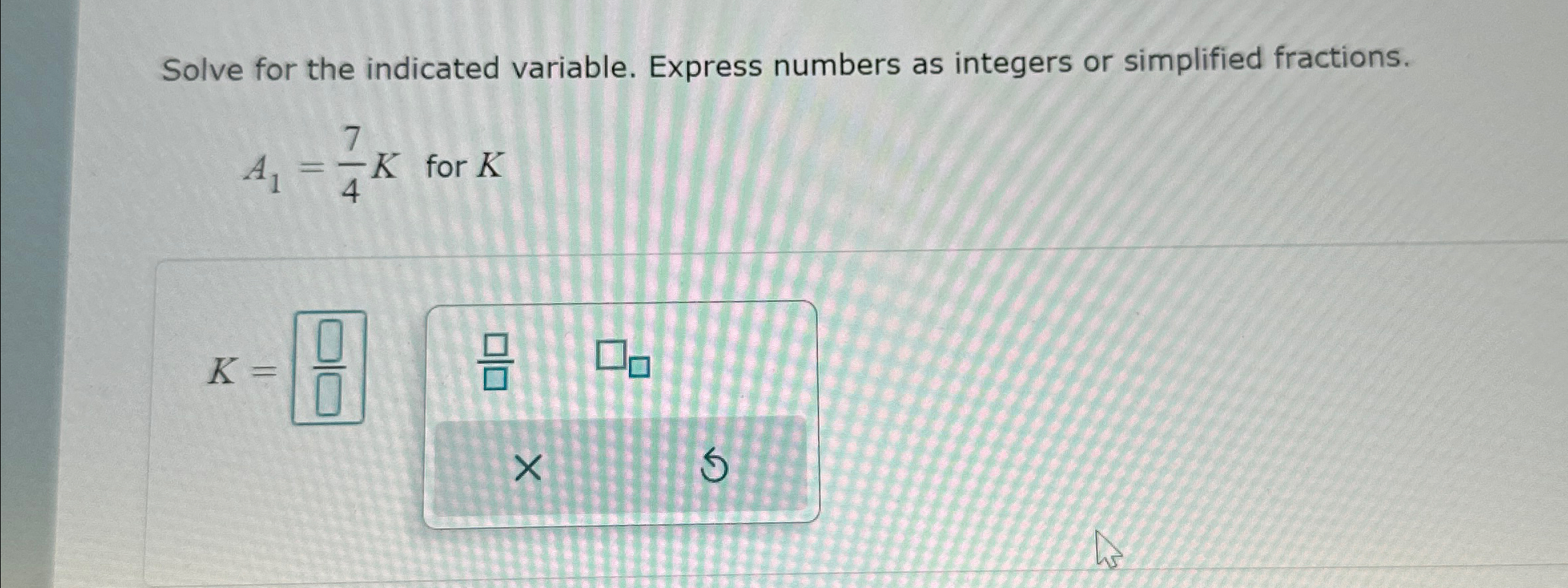 Solved Solve for the indicated variable. Express numbers as | Chegg.com