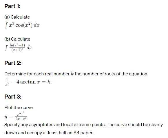 Solved Hi need help with these math question. i get part 1 | Chegg.com