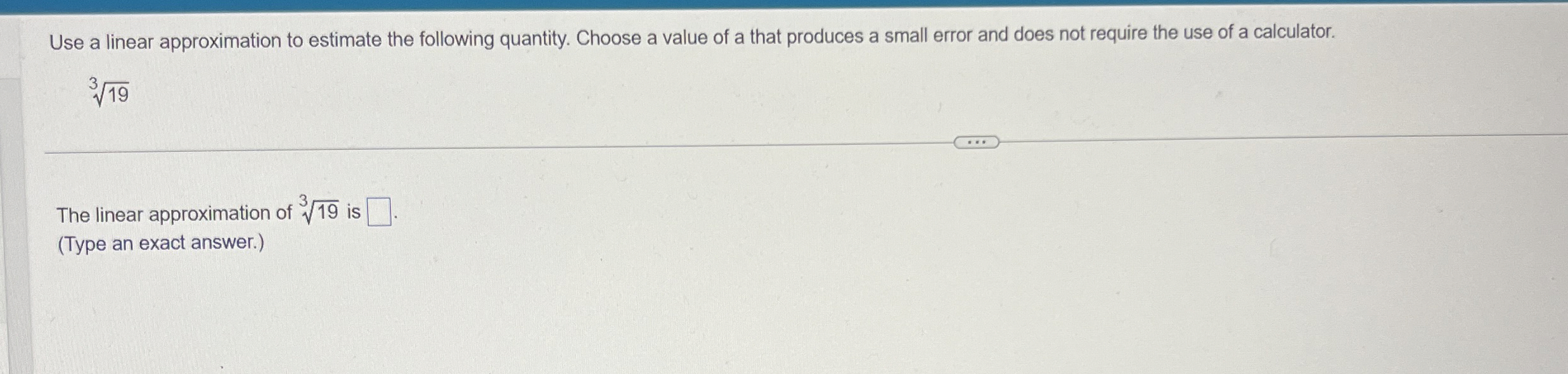 Solved Use a linear approximation to estimate the following | Chegg.com