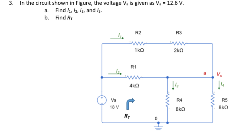 In the circuit shown in Figure, the voltage Va ﻿is | Chegg.com