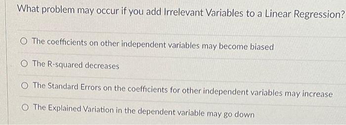 Solved What problem may occur if you add Irrelevant | Chegg.com