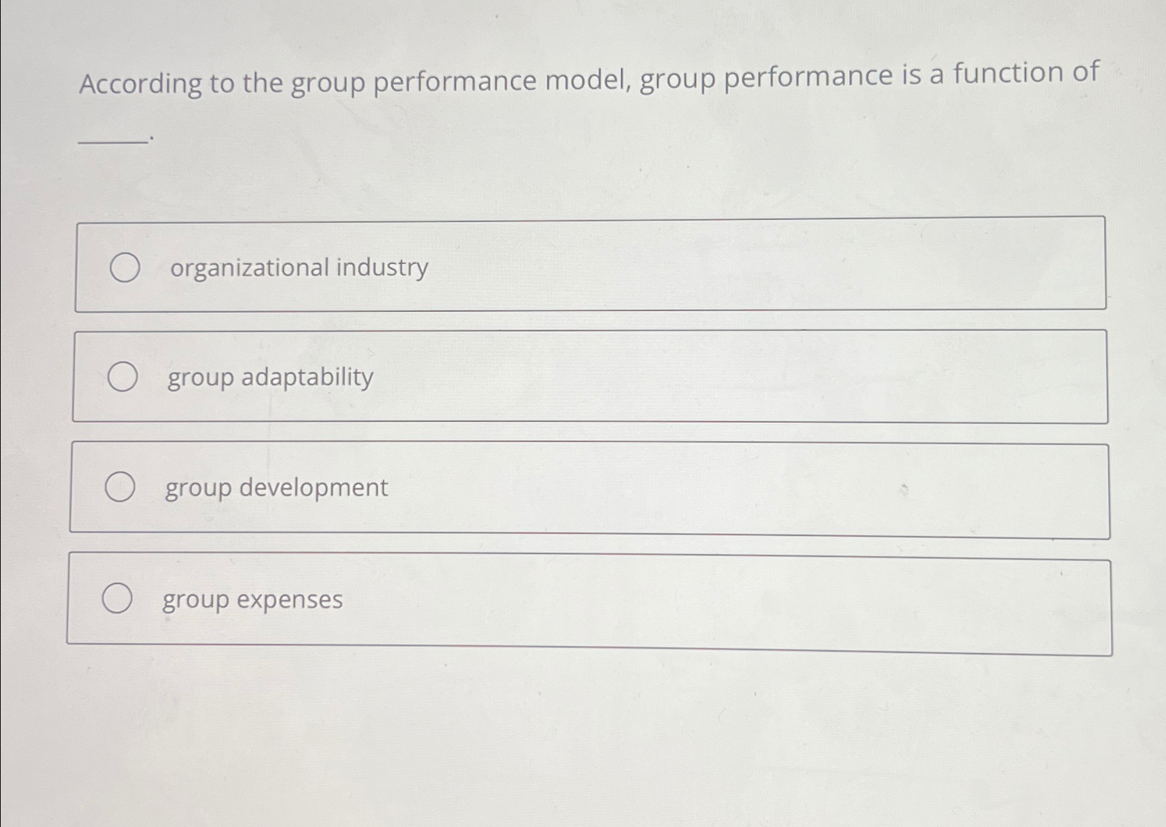 Solved According to the group performance model, group | Chegg.com