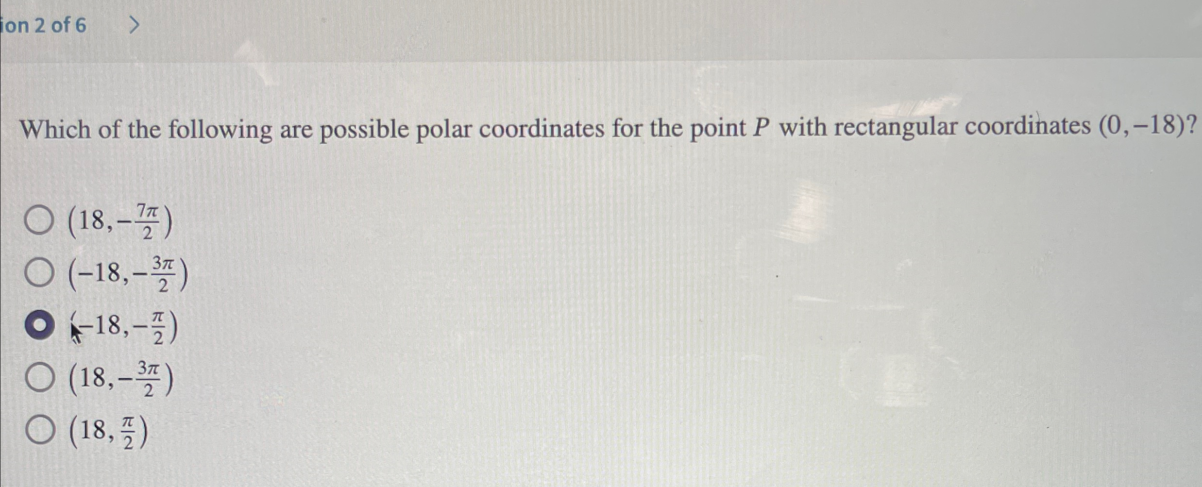 Solved ion 2 ﻿of 6Which of the following are possible polar | Chegg.com