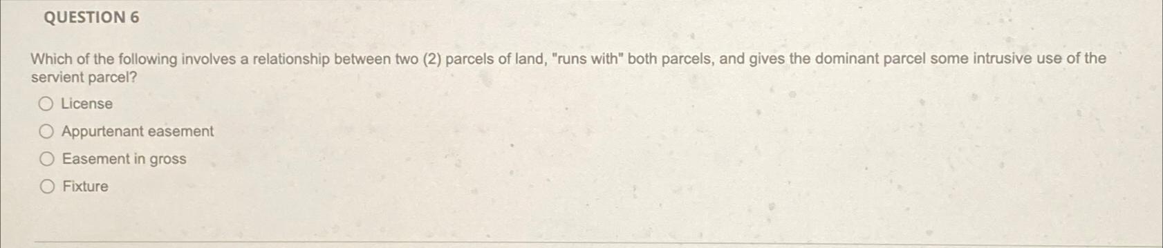 Solved QUESTION 6Which of the following involves a | Chegg.com