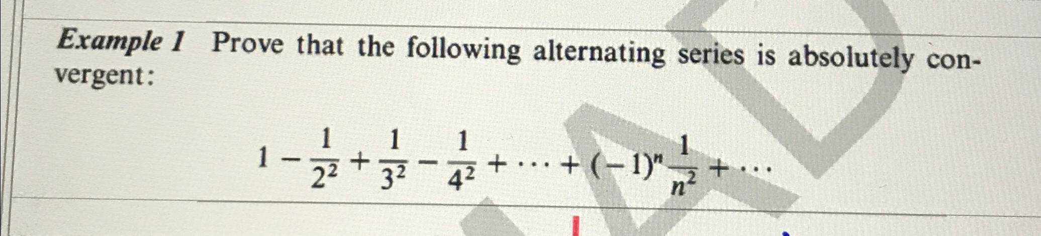 Solved Example 1 ﻿Prove that the following alternating | Chegg.com