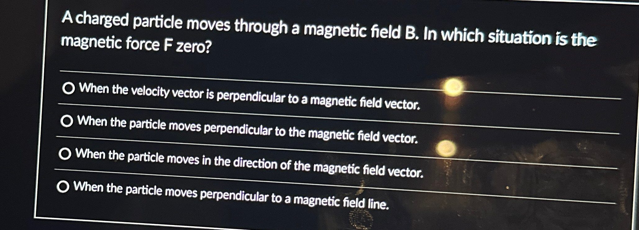 Solved A charged particle moves through a magnetic field B. | Chegg.com