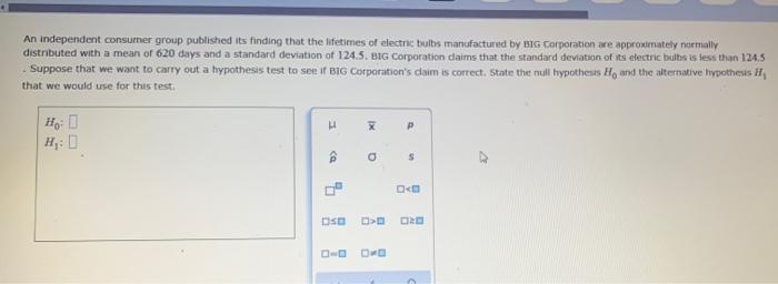 Solved An independent consumer group published its finding | Chegg.com