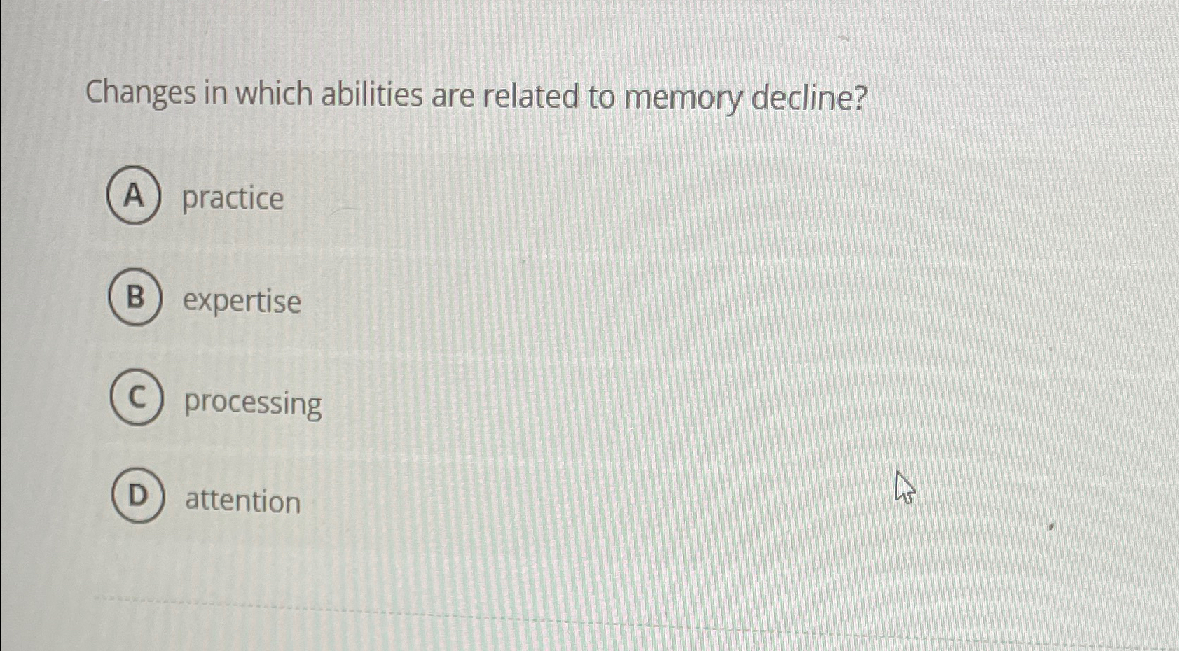 Solved Changes in which abilities are related to memory | Chegg.com