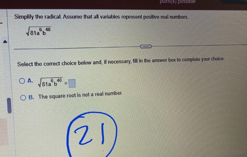 Solved Simplify the radical. Assume that all variables | Chegg.com