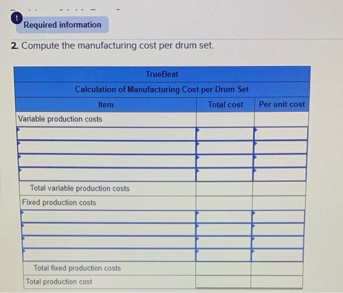 Solved Required information Problem 01-1A Cost computation, | Chegg.com