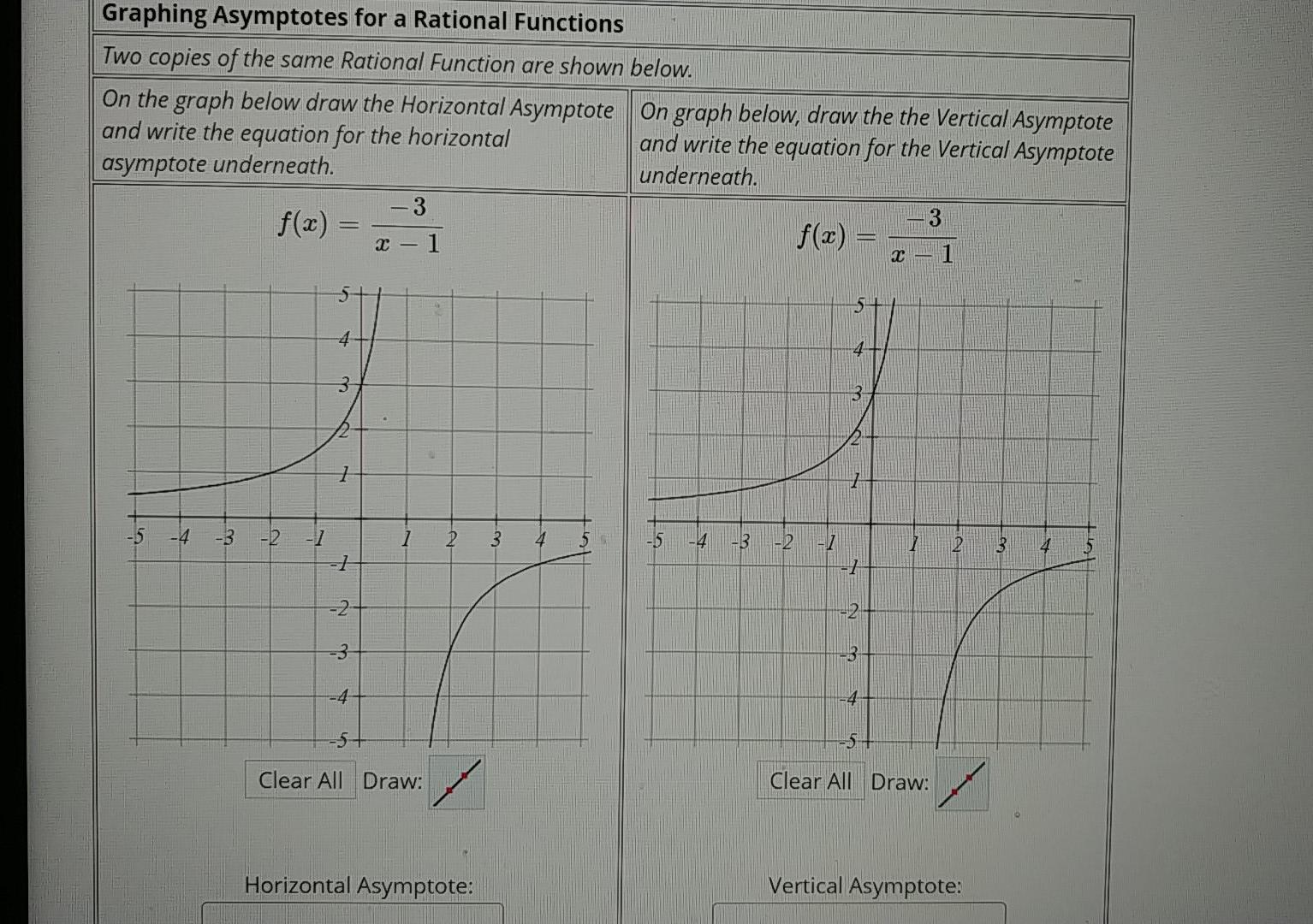 Solved Graphing Asymptotes for a Rational Functions Two | Chegg.com