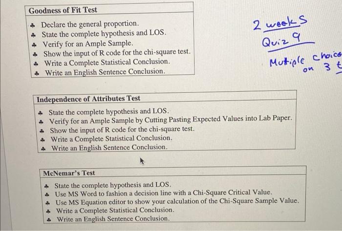 Solved pick the correct test and then complete the bullet | Chegg.com
