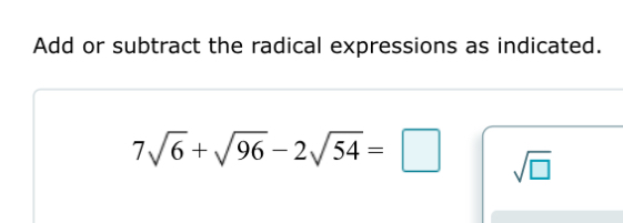 Solved Add or subtract the radical expressions as | Chegg.com