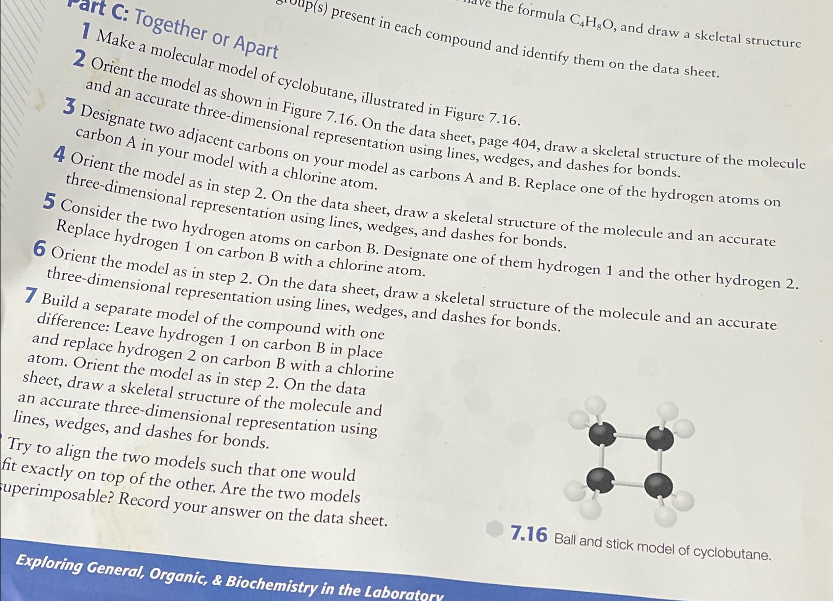 Solved 1 ﻿C: Together or Apart2 ﻿Orient the model as shown | Chegg.com