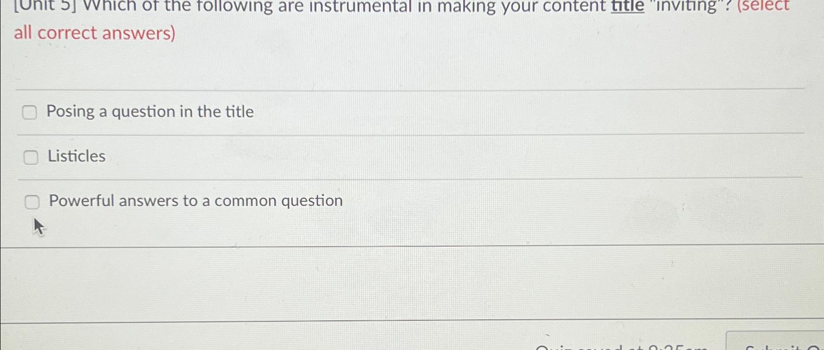 Solved [Unit 5] ﻿Which of the following are instrumental in | Chegg.com