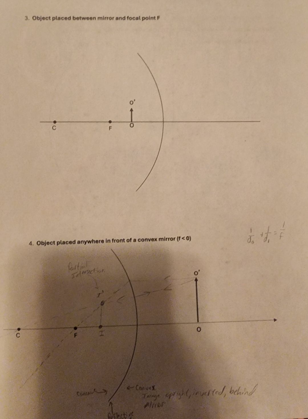 Solved Ray Optics: Draw the ray diagram for each case and | Chegg.com