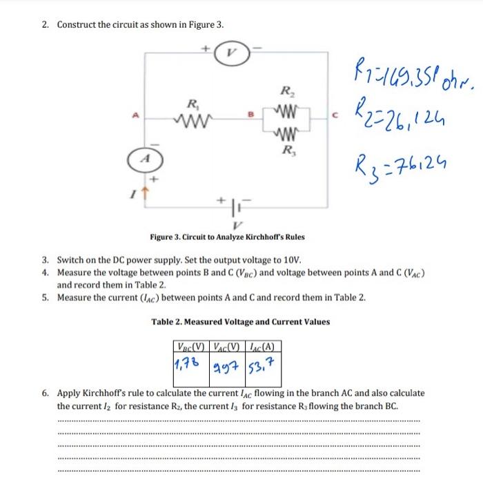 Solved 2. Construct the circuit as shown in Figure 3. R | Chegg.com