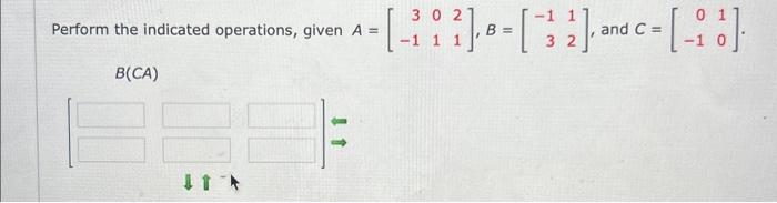 Solved Perform the indicated operations, given | Chegg.com