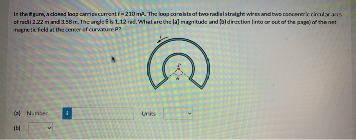 Solved In the figure, a closed loop carries current i= 210 | Chegg.com