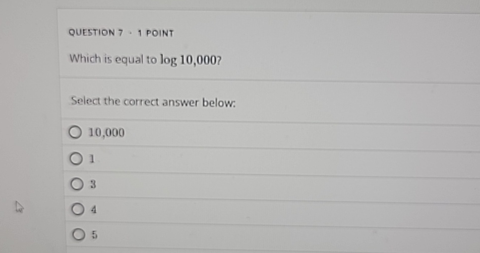 Solved QUESTION 7 - 1 ﻿POINTWhich is equal to | Chegg.com