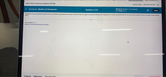 Solved Homework Section 4 3 Homework Question 4 4 3 9 Hw