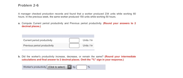 Solved Problem 2-6 A manager checked production records and | Chegg.com