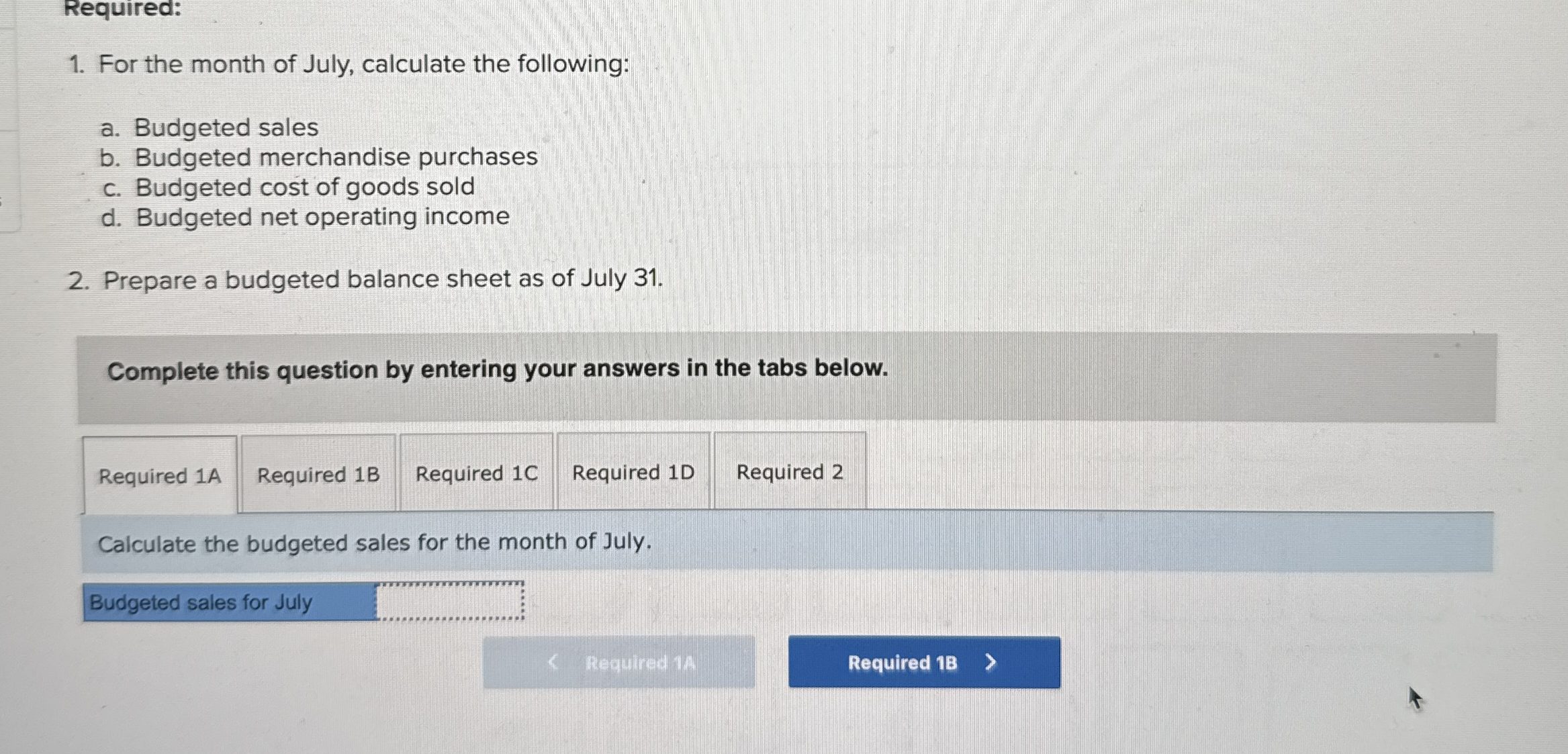 Solved Exercise 8-18 (Algo) ﻿Cash Flows; Budgeted Income | Chegg.com