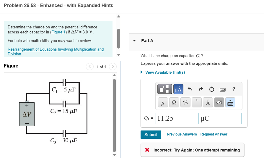 Solved Problem 26.58 - ﻿Enhanced - ﻿with Expanded Hints | Chegg.com