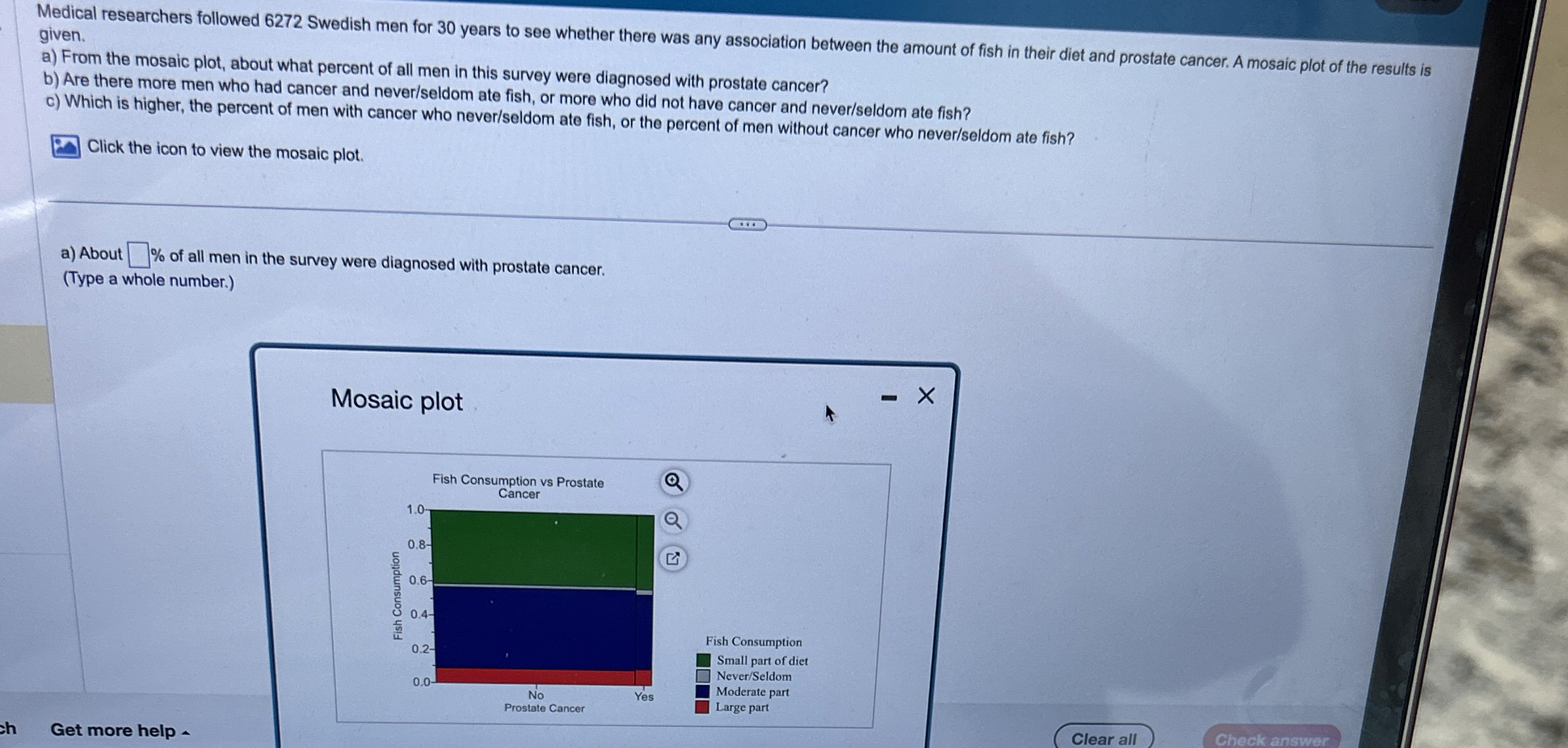 Solved Medical researchers followed 6272 ﻿Swedish men for 30 | Chegg.com