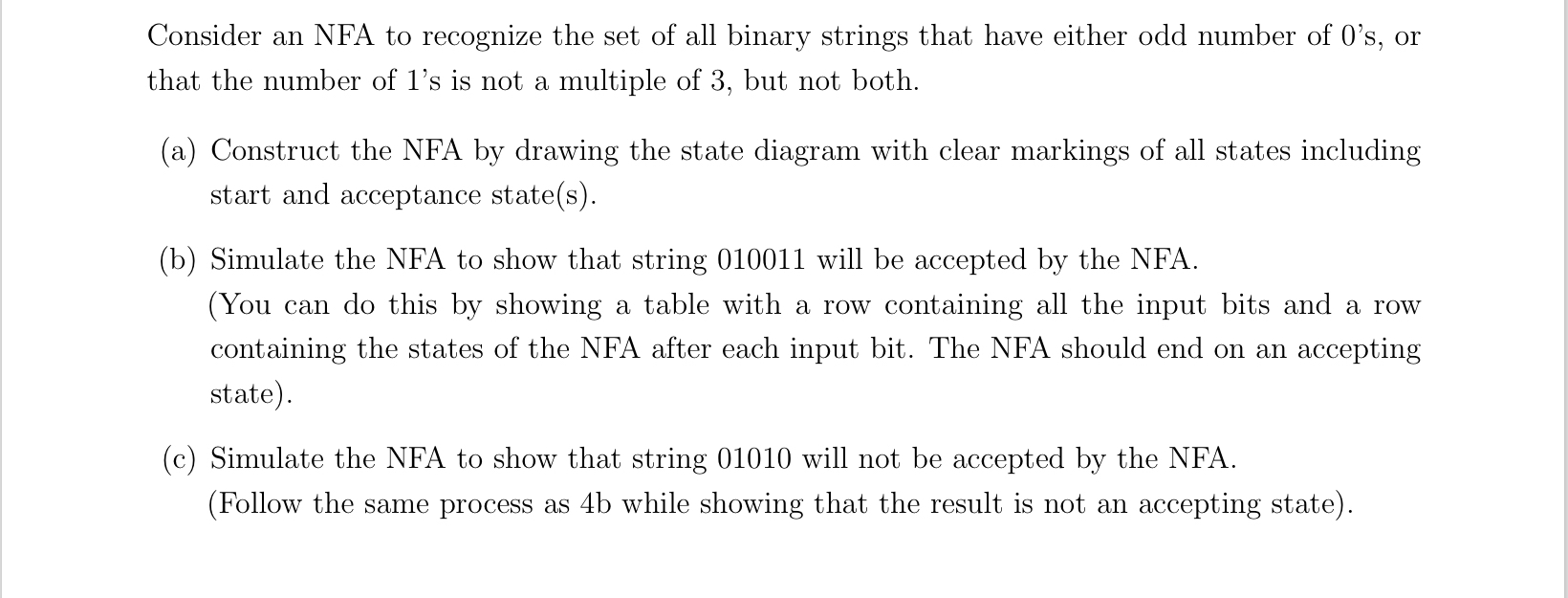 Solved Consider an NFA to recognize the set of all binary | Chegg.com