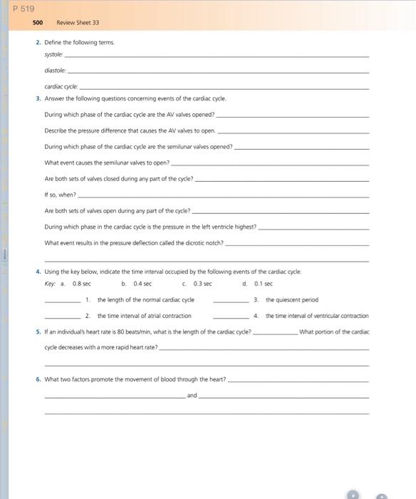 Solved Human Cardiovascular EXERCISE Physiology: Blood | Chegg.com