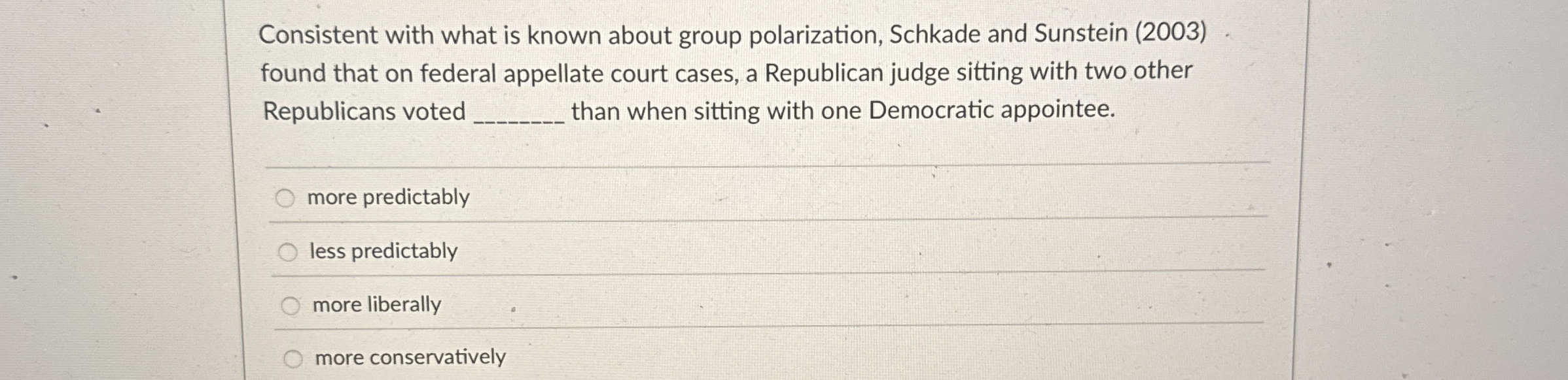 Solved Consistent with what is known about group | Chegg.com