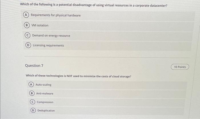 Solved Which of the following is a potential disadvantage of | Chegg.com