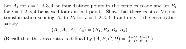 Solved Let Ai ﻿for i=1,2,3,4 be ﻿four distinct points in | Chegg.com