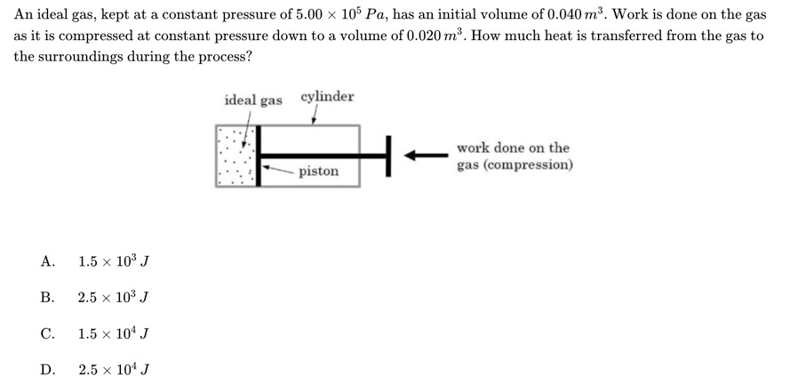 Solved by an EXPERT An ﻿ideal gas, kept at ﻿a constant pressure | Chegg.com
