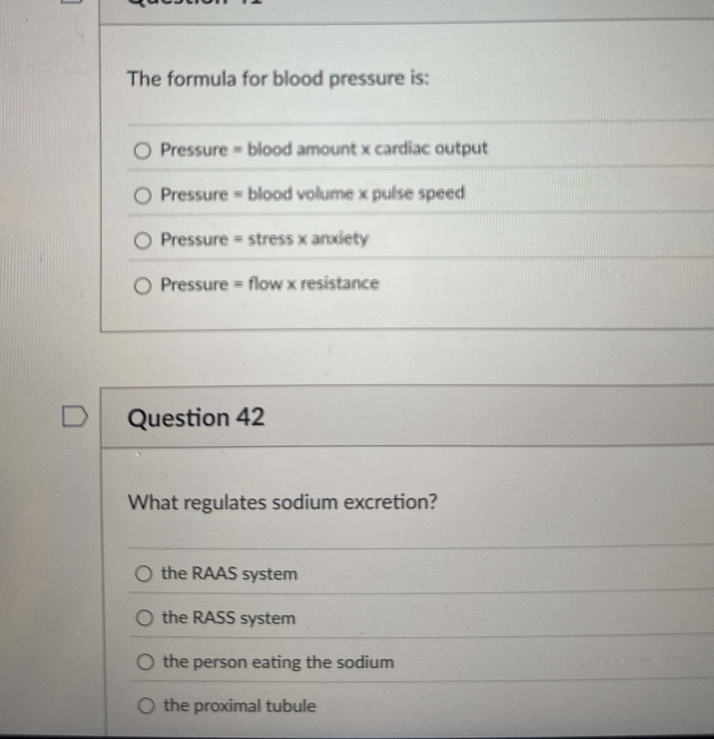 Solved The formula for blood pressure is:q,Pressure = ﻿blood | Chegg.com