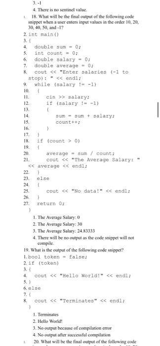 Solved 3. 7 times 4.8 times 17 What is the sentinel value in | Chegg.com