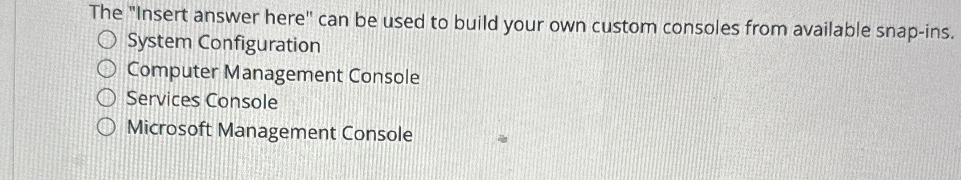 Solved The "Insert answer here" can be used to build your | Chegg.com