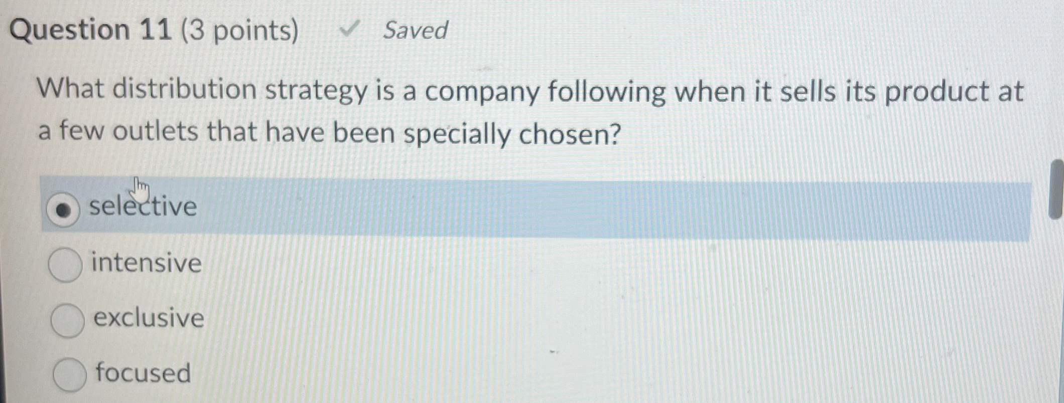 Solved Question 11 (3 points) SavedWhat distribution | Chegg.com Solved Question 11 (3 points) SavedWhat distribution | Chegg.com