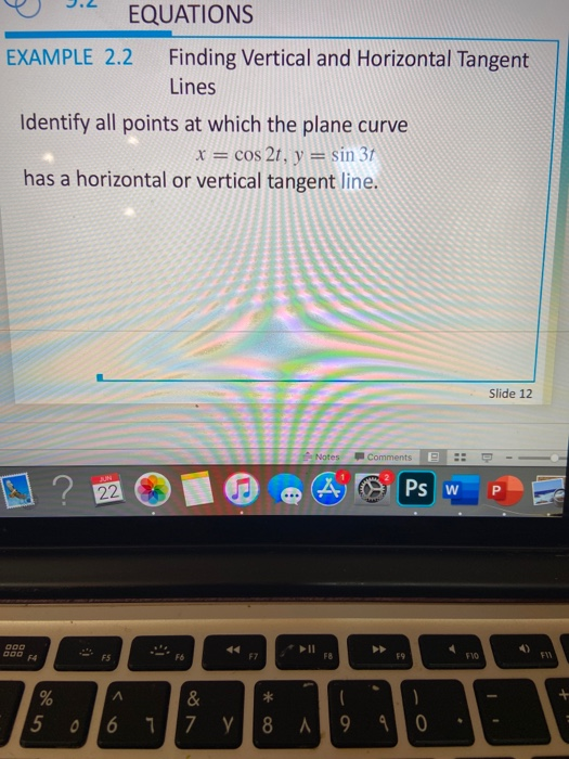 Solved EXAMPLE 2.2 Finding Vertical and Horizontal Tangent | Chegg.com
