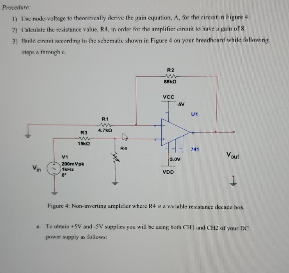 Solved Procedure: 1) Use node-voltage to theoretically | Chegg.com