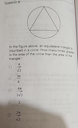 Solved Question 6In the figure above, an equilateral | Chegg.com