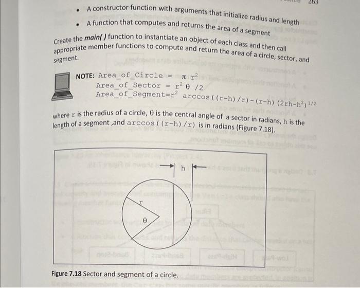 Solved 7.1 Create a Circle class with the following members: | Chegg.com