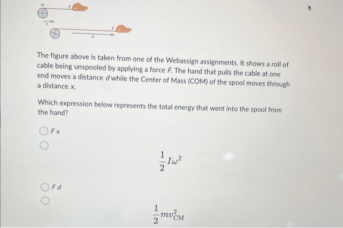Solved The figure above is taken from one of the Webassign | Chegg.com