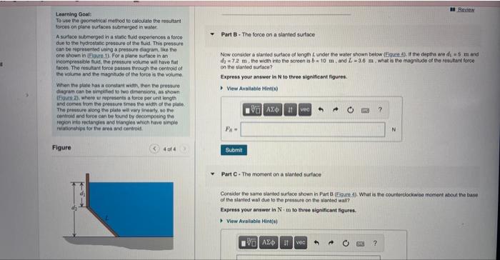 Solved Part B - The force on a slanted surface Now consider | Chegg.com