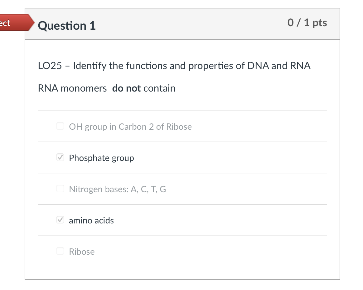 Solved PLEASE EXPLAIN WHY Question 1LO25 - ﻿Identify the | Chegg.com