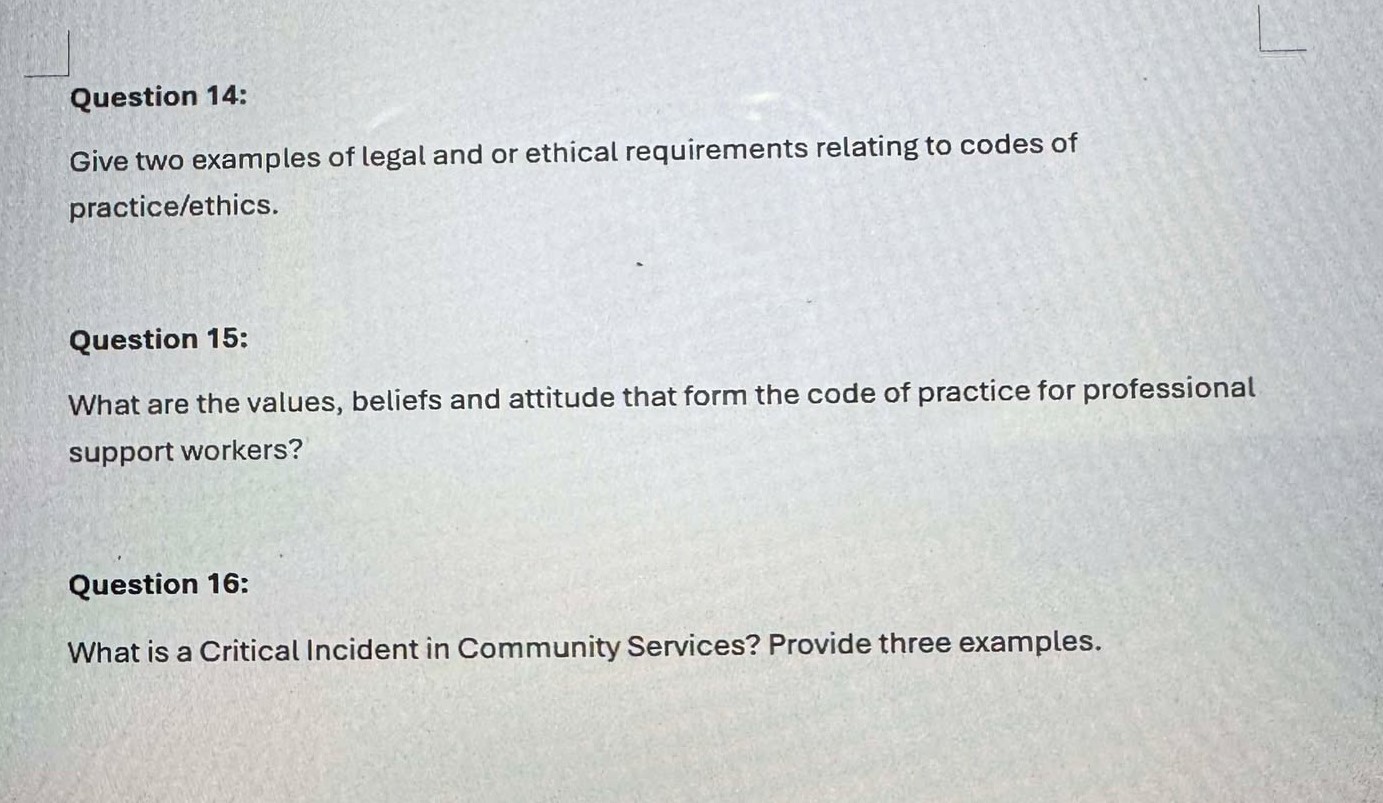 Solved 14-16 ﻿Please explain/answer questions as much as no | Chegg.com