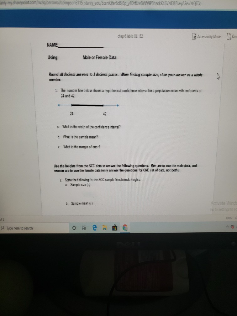 Solved Using The Data Table Provided Complete All Parts 6199