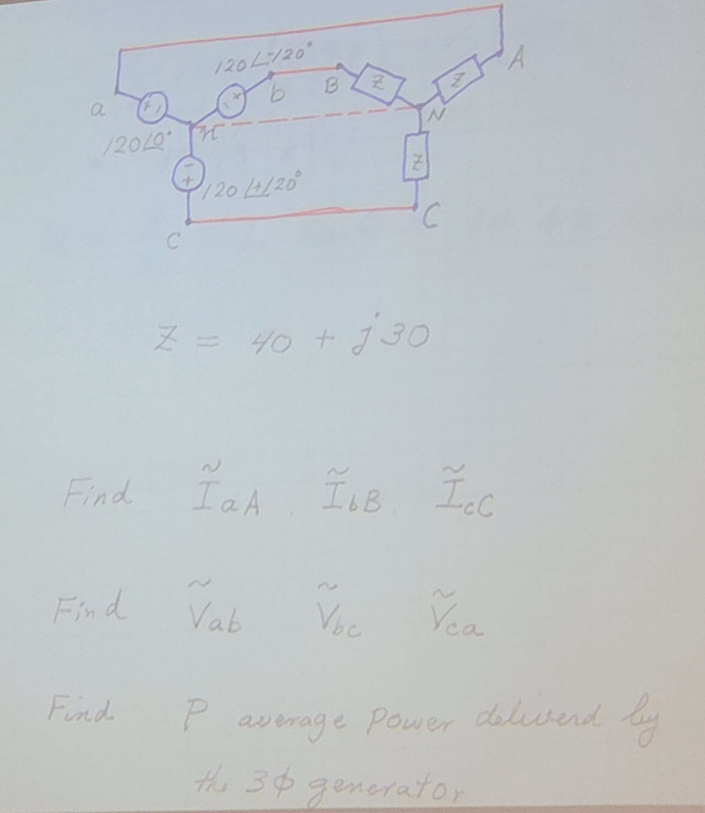 Solved z=40+j30Find tilde(I)aA,tilde(I)bB,tilde(I)cCFind | Chegg.com